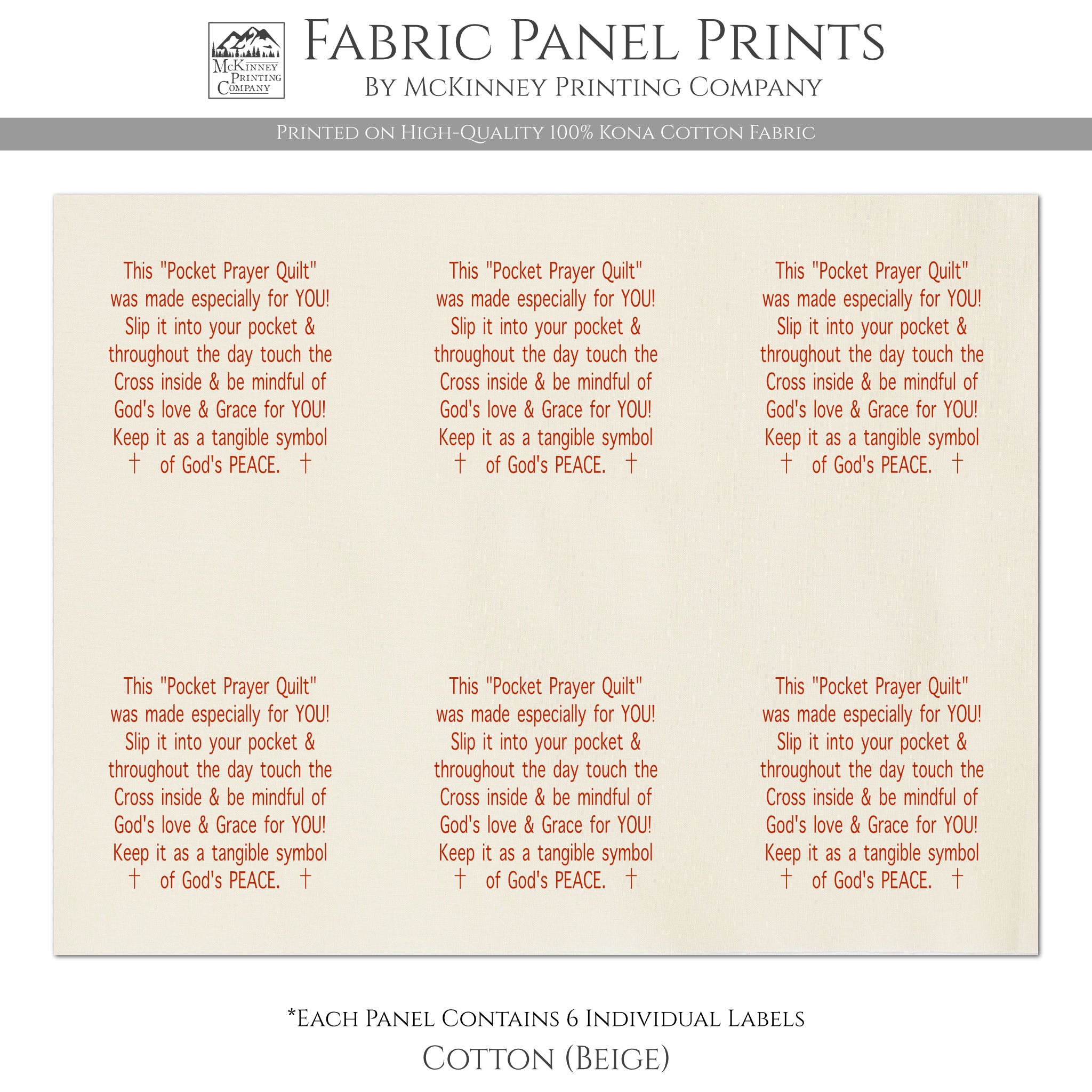 Pocket Prayer - Fabric Panel, Memory Pillow Patch, Quilt Labels, Bear ...