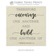 1 Thessalonians 5 11 - Kona Cotton Fabric, Therefore Encourage, Love O ...