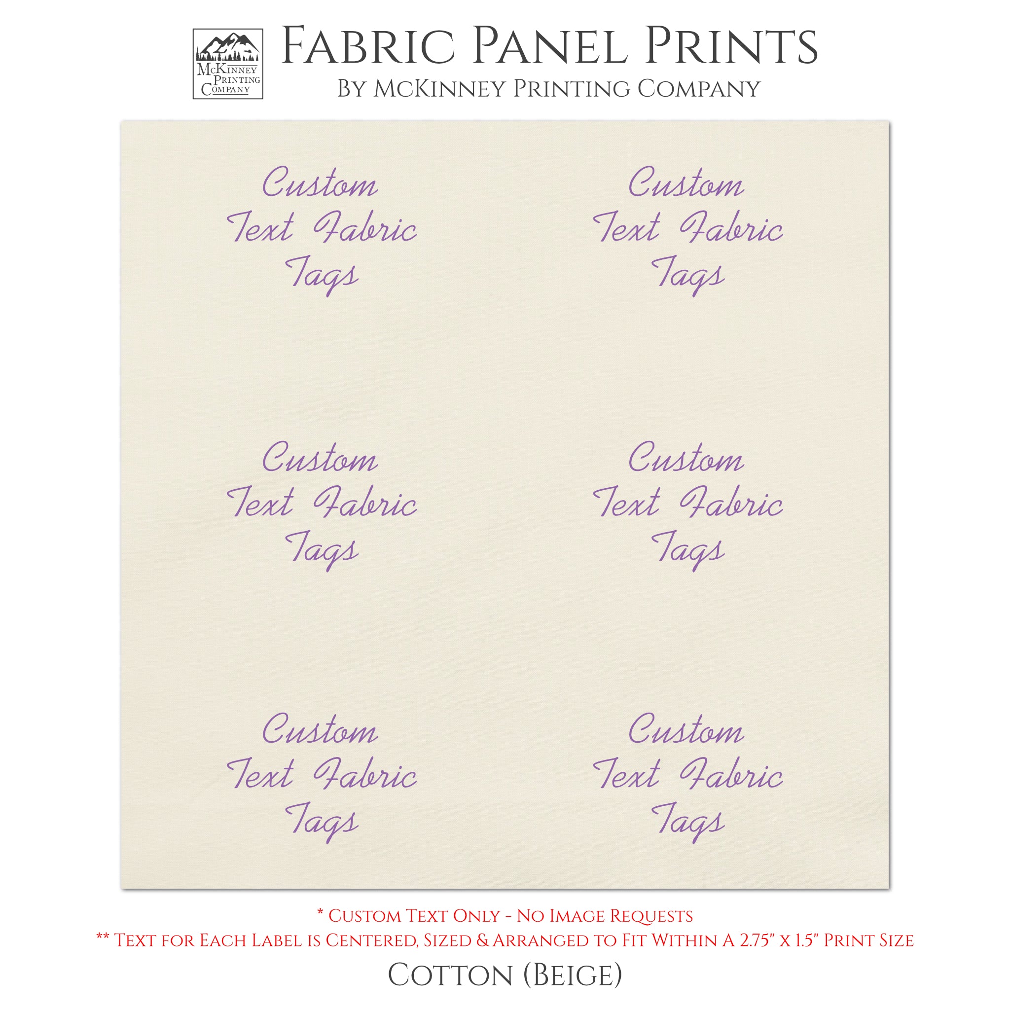 Quilt Labels - Sewing Tags, Custom | Personalized, Fabric for Quilting ...