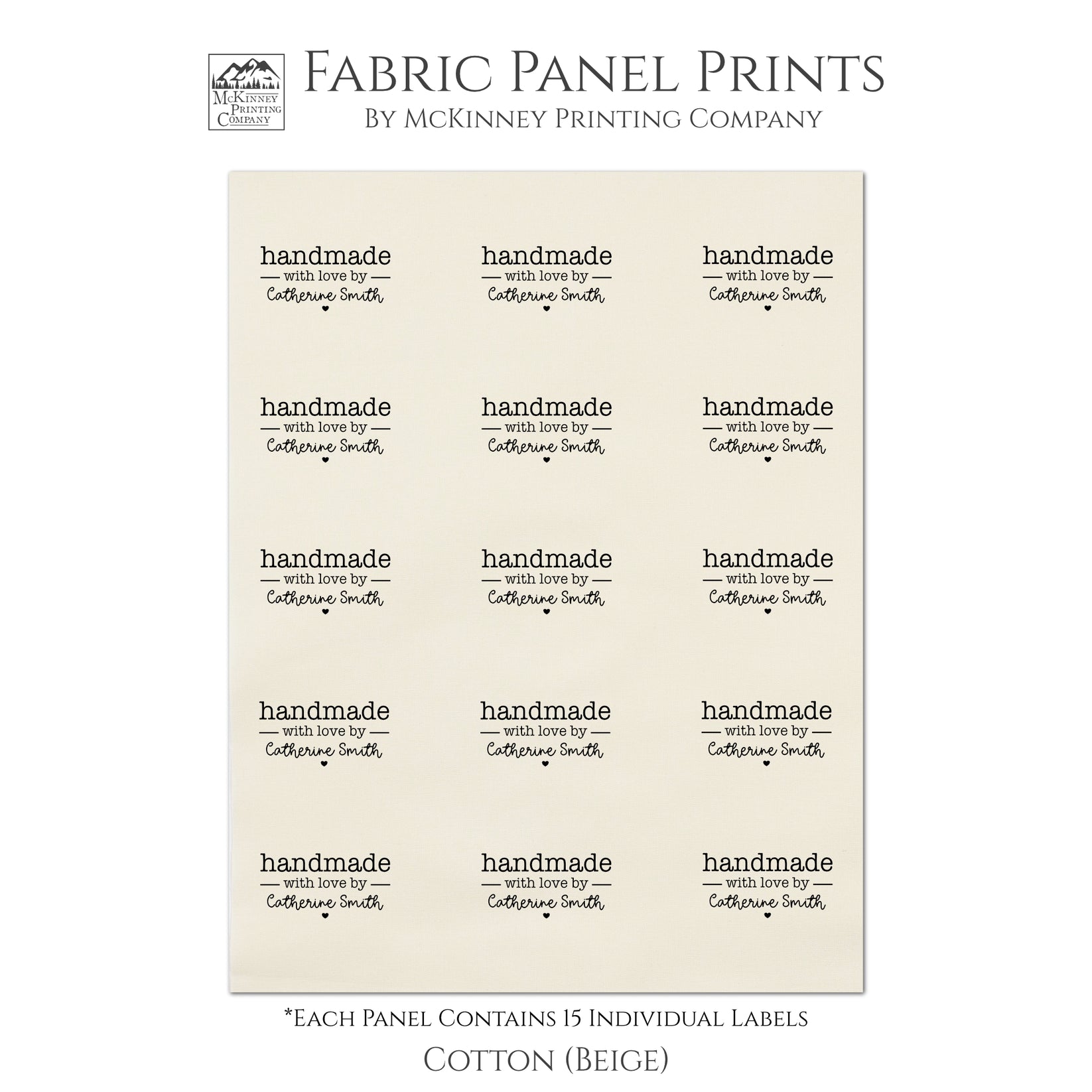 Quilt Label - Handmade, Fabric Tags, Quilting, Crafting and Sewing Tag ...