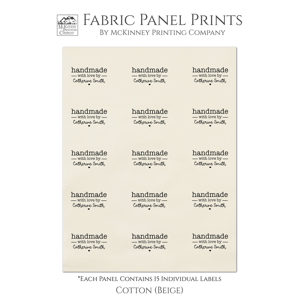 Quilt Label - Handmade, Fabric Tags, Quilting, Crafting and Sewing Tag ...