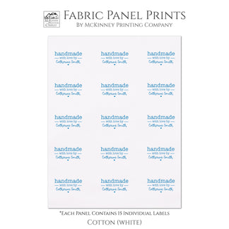 Quilt Label - Handmade, Fabric Tags, Quilting, Crafting and Sewing Tag ...